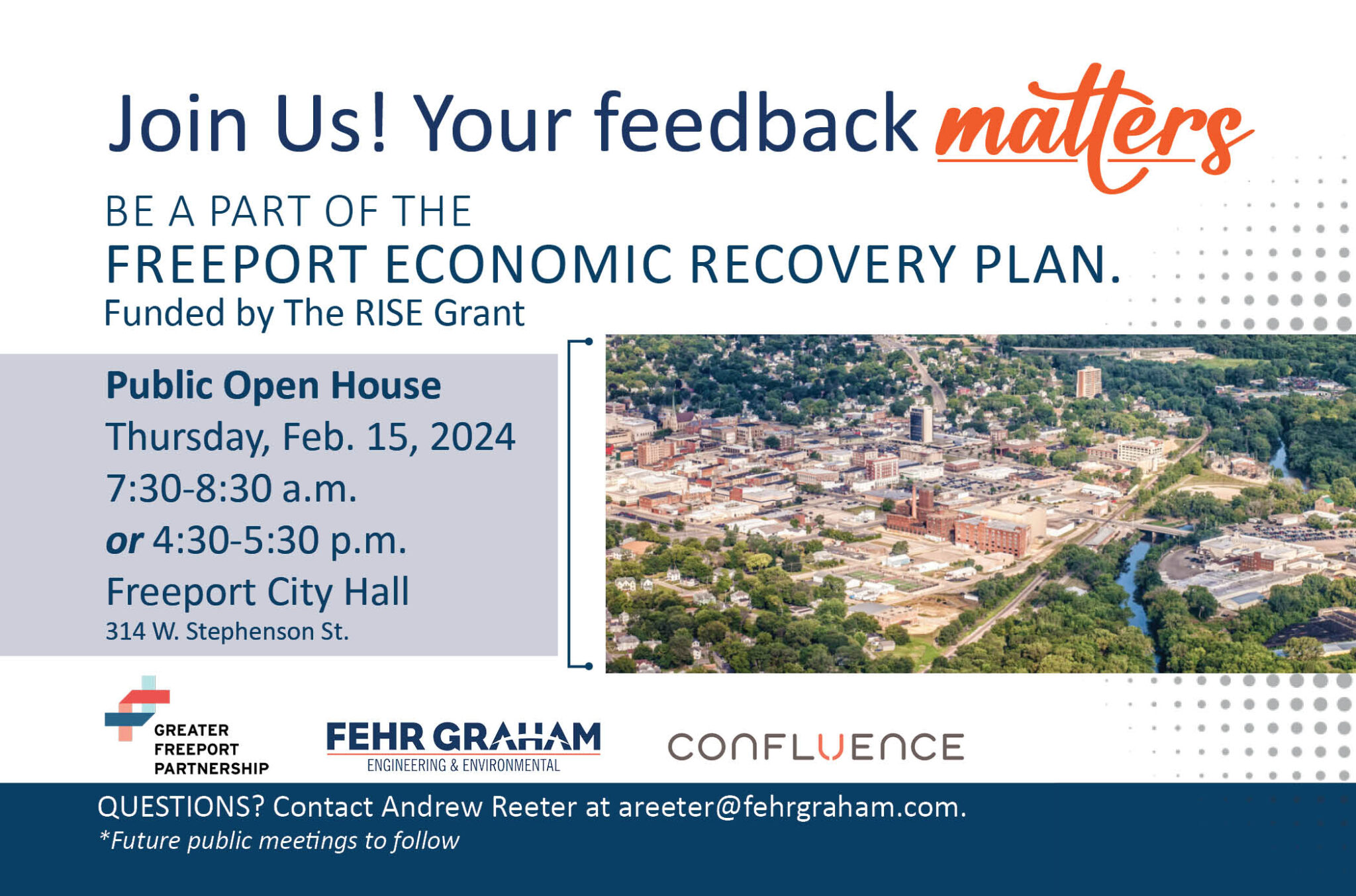 Open House: Economic Recovery Plan – City of Freeport, Illinois